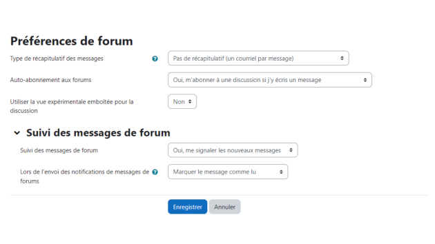 L'accès aux préférences du forum [Comment fonctionnent les forum ?]